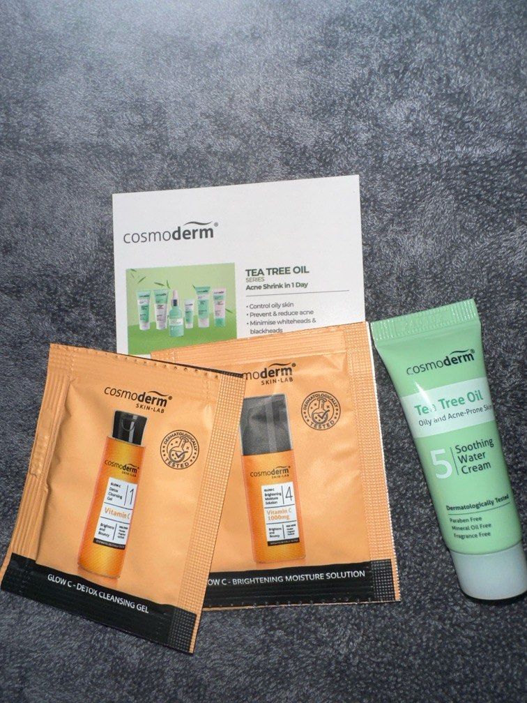 Cosmoderm sample kit, Beauty & Personal Care, Face, Face Care on Carousell
