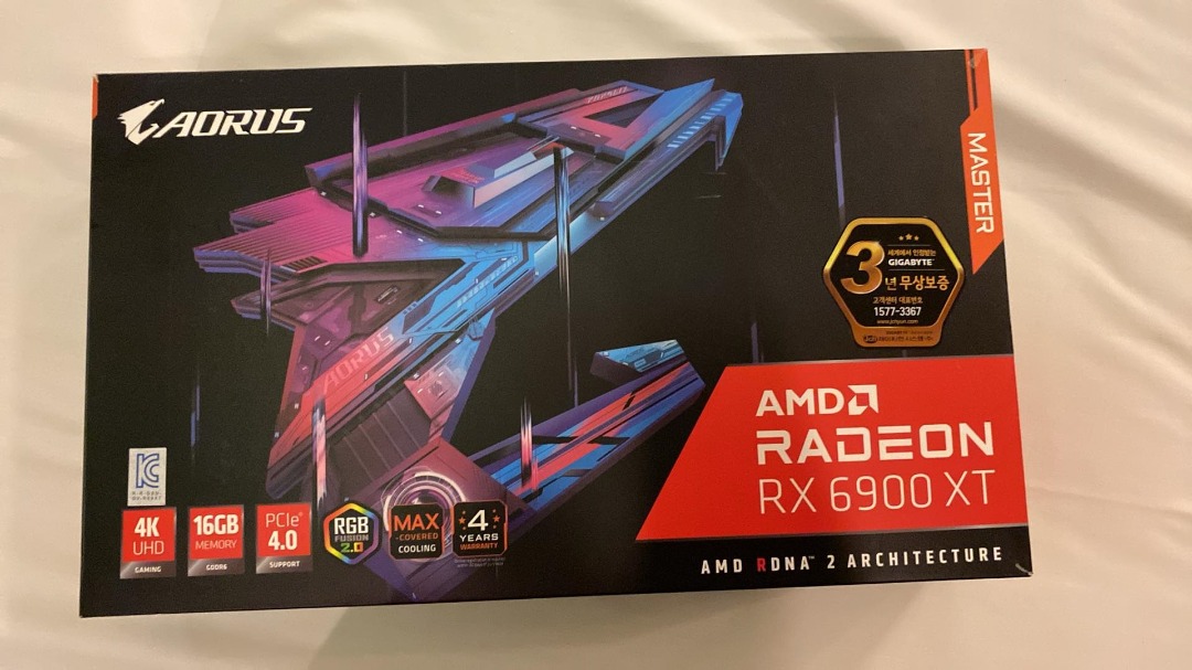 Gigabyte Aorus 6900xt Gaming OC 16gb Tri-fans RGB, Computers & Tech ...