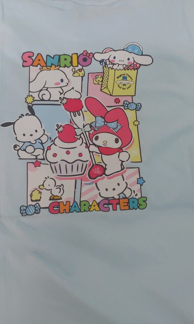 Just a Chill Day Sanrio, Kuromi, Pochaco, Fesyen Wanita, Pakaian Wanita ...