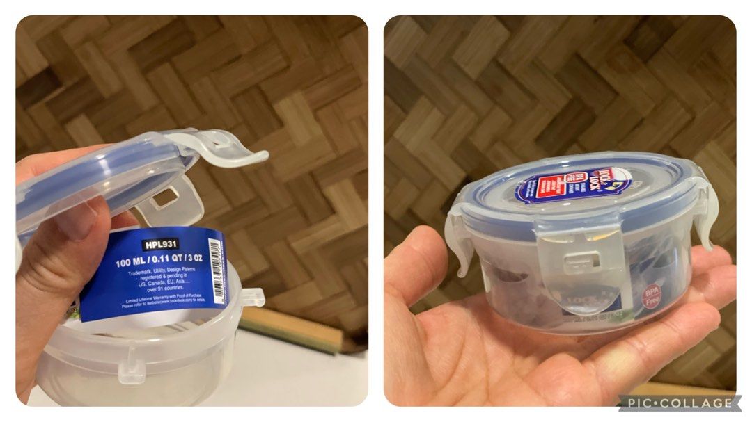 Lock n Lock Plastic Containers - various sizes, Furniture & Home Living ...