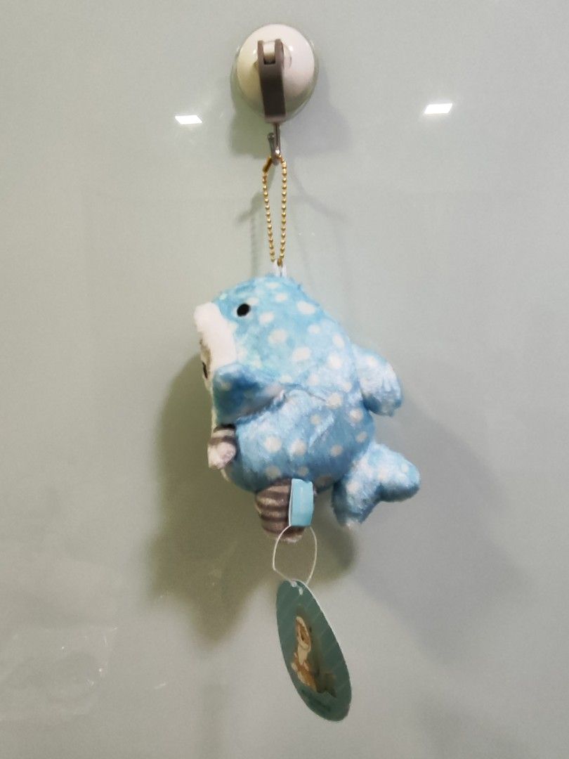 Mofusand cat Shark keychain plushies Dark blue shark/ Light blue shark ...