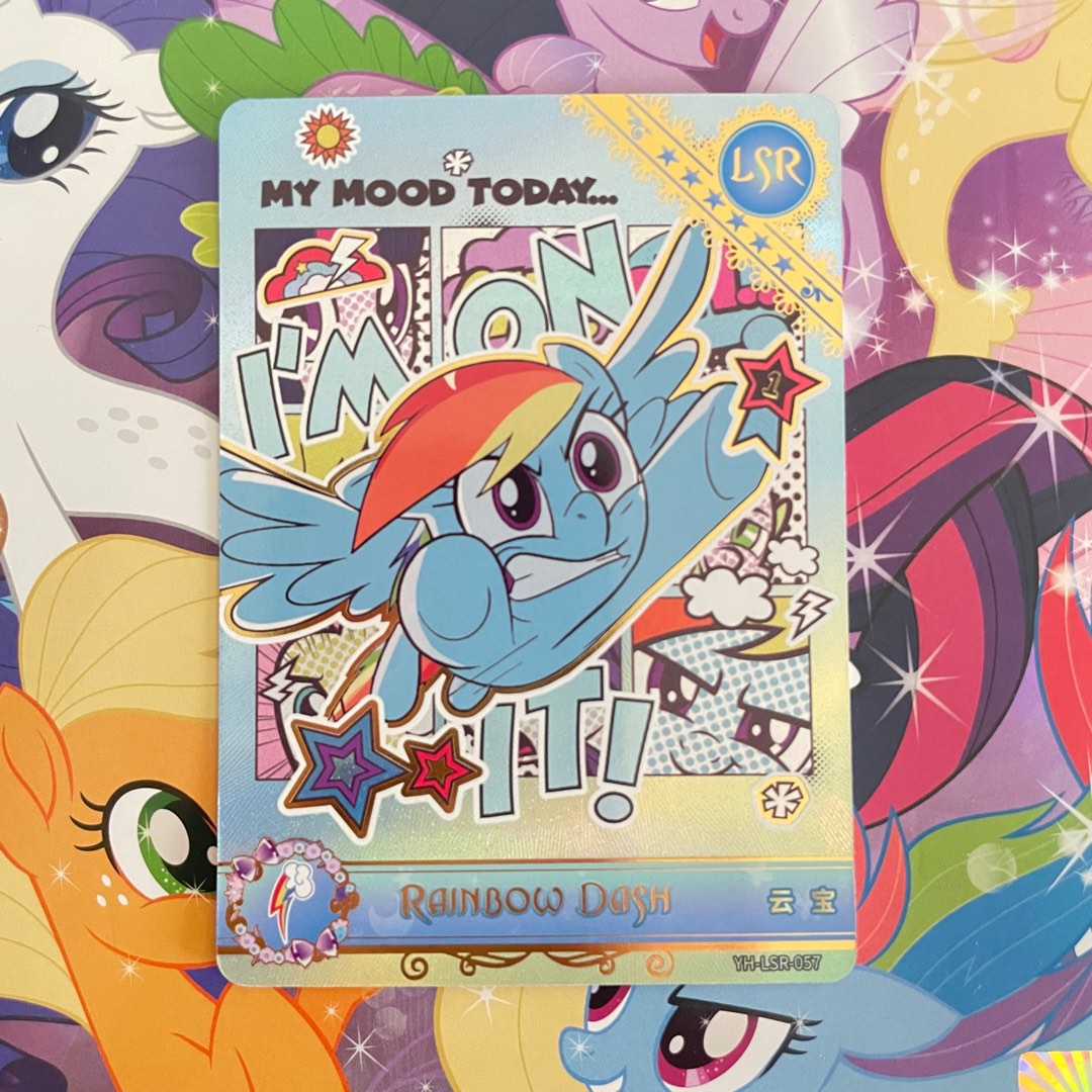 My little pony Official rainbow dash rare collectible card, Hobbies ...