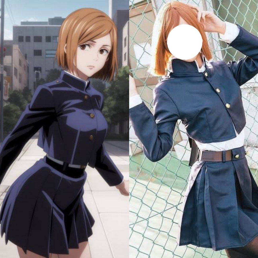 Nobara Kugisaki Jujutsu Kaisen Cosplay Default Costume Uniform and ...