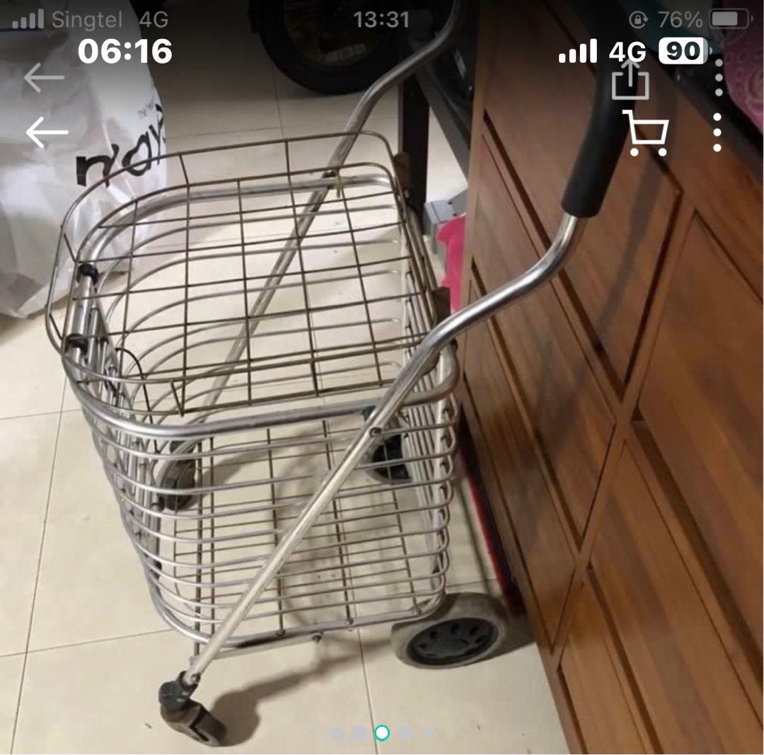 NTUC Foldable Trolley each $30, Furniture & Home Living, Kitchenware ...