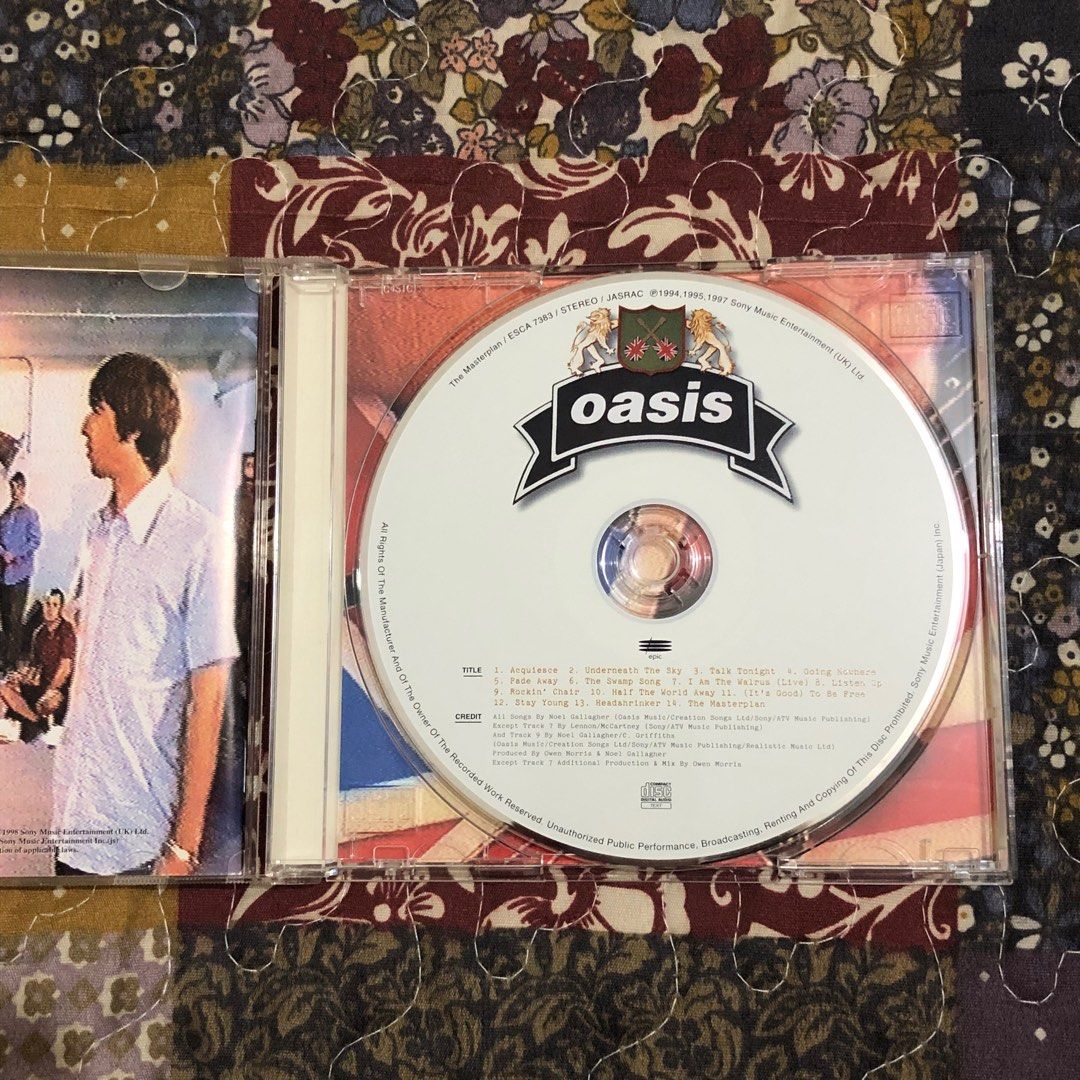 Oasis - The Masterplan (JP PRESS), Hobbies & Toys, Music & Media, CDs ...