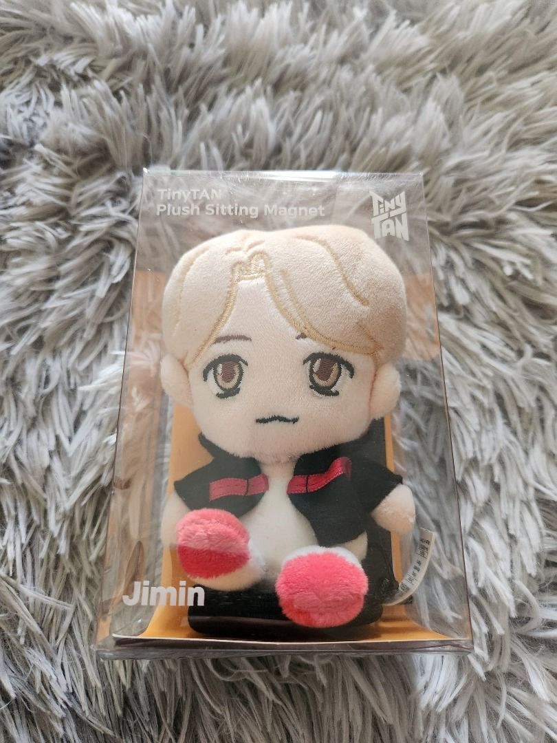 Official BTS Tinytan Plush Sitting Magnet Jimin (unopened), Hobbies & Toys, Memorabilia ...