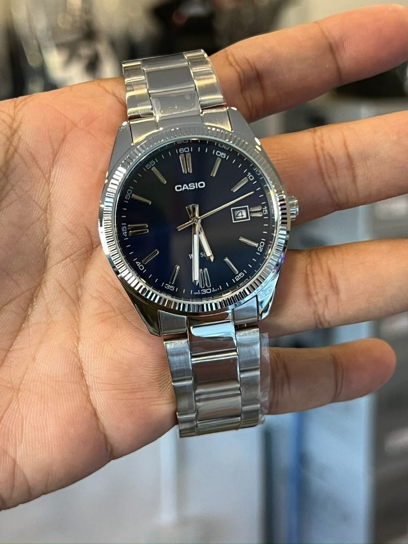 ORIGINAL CASIO Analog Blue Dial Stainless Steel Men's Watch MTP-1302PD-2AV, Luxury, Watches on ...