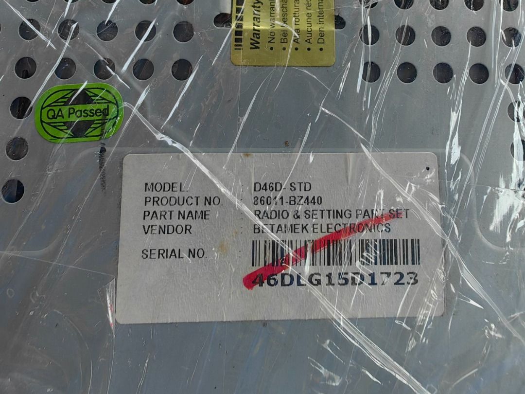 Original Perodaua Myvi Radio & Setting Part Set (D46D-STD), Audio ...