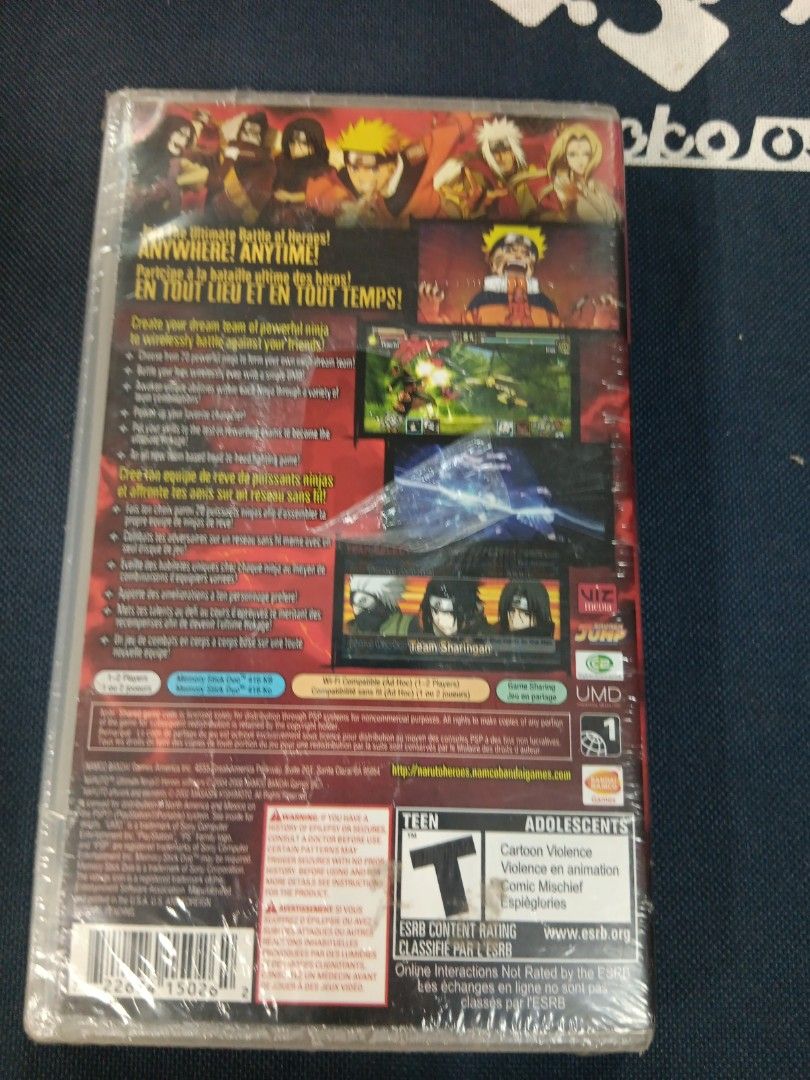PSP Naruto Ultimate Ninja Heroes (sealed), Video Gaming, Video Games ...