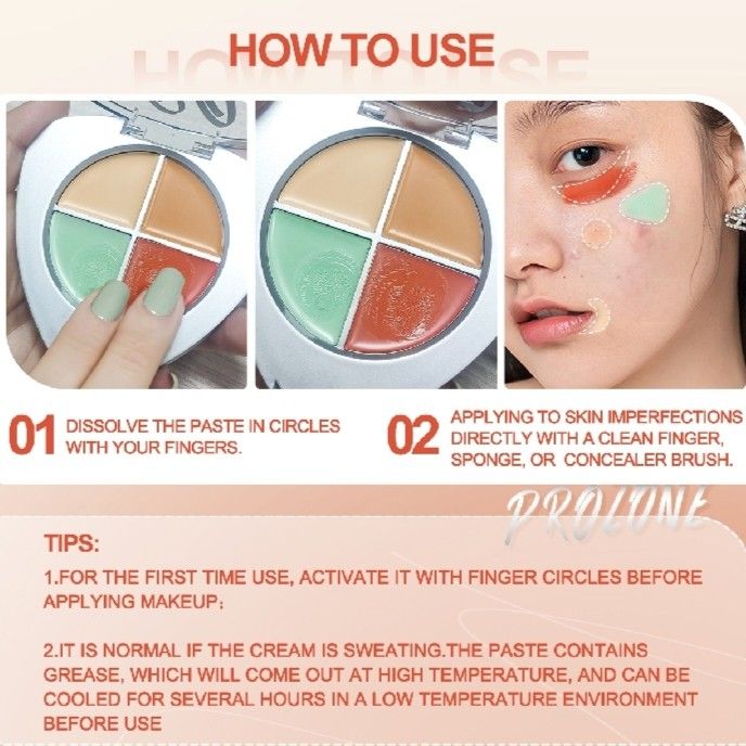 Sace Lady Pro Zone Concealer Palette 5.6g, Beauty & Personal Care, Face ...