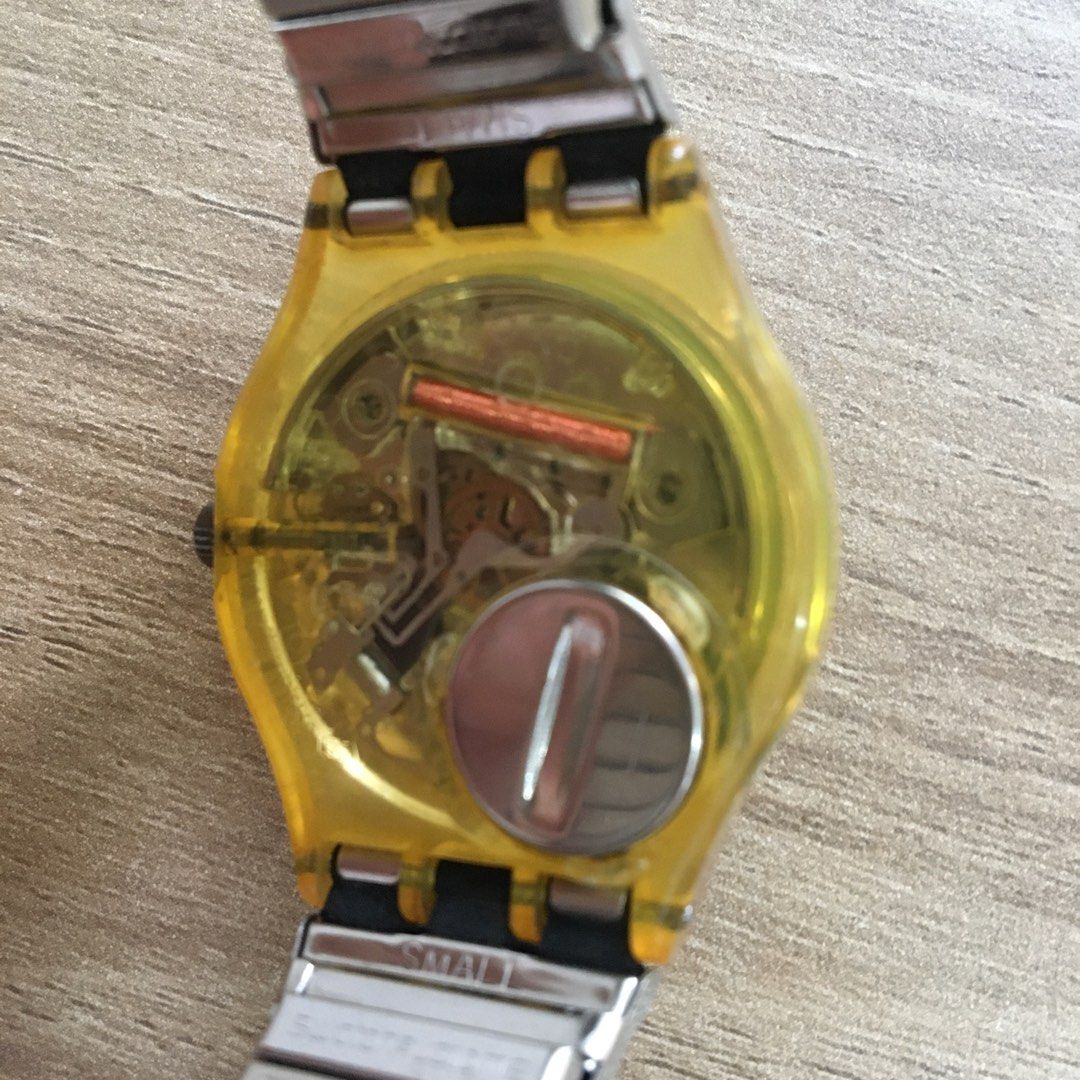Swatch Std Gent Vintage 1987, Fesyen Wanita, Jam Tangan di Carousell