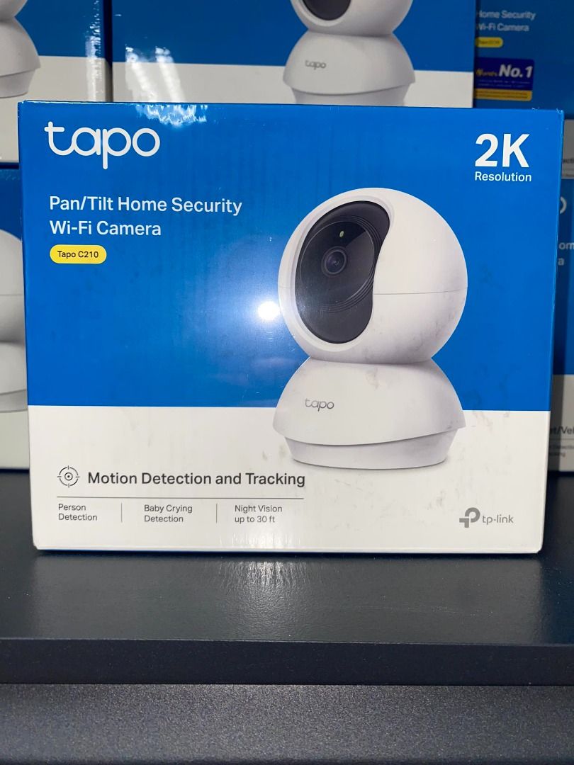 TP-Link Tapo C210 2K 3MP Pan/Tilt AI Home Security Wi-Fi Camera, Furniture & Home Living ...