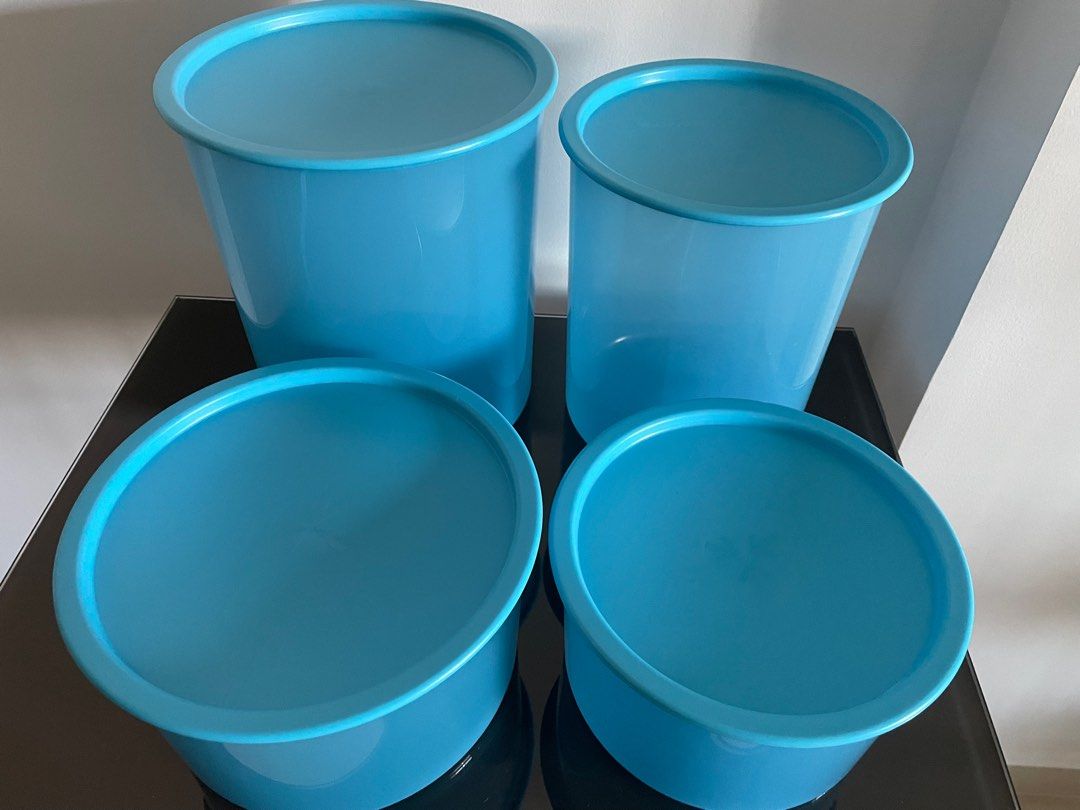 Tupperware One Touch Canisters, Furniture & Home Living, Kitchenware ...