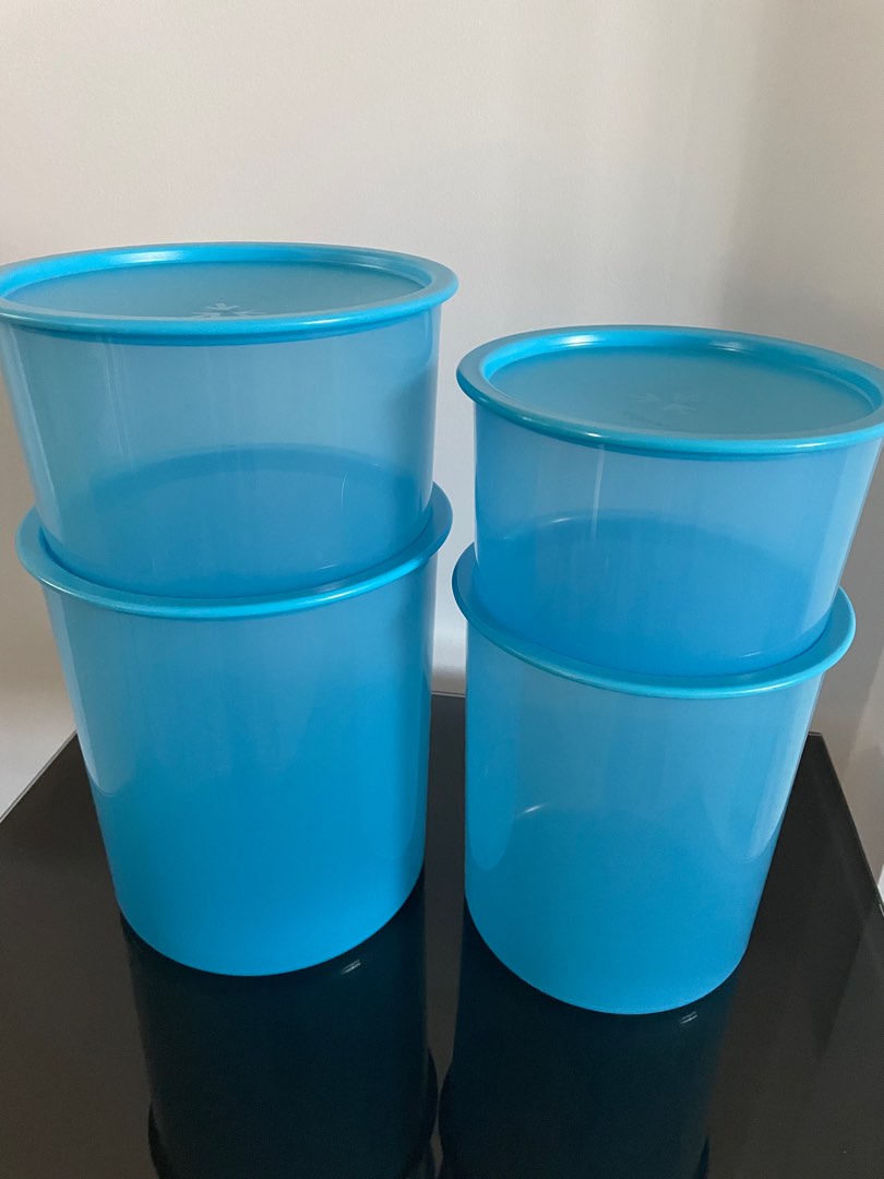 Tupperware One Touch Canisters, Furniture & Home Living, Kitchenware ...