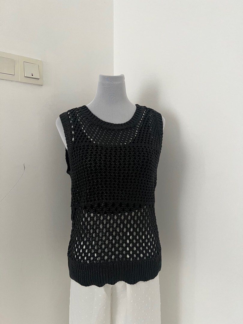 Y2K black net top (high quality), Women's Fashion, Tops, Other Tops on ...
