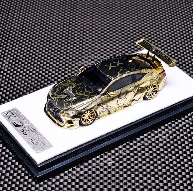 1/64 YM model Lexus RCF KAWS edition PANDEM Rocket Gold, Hobbies & Toys ...