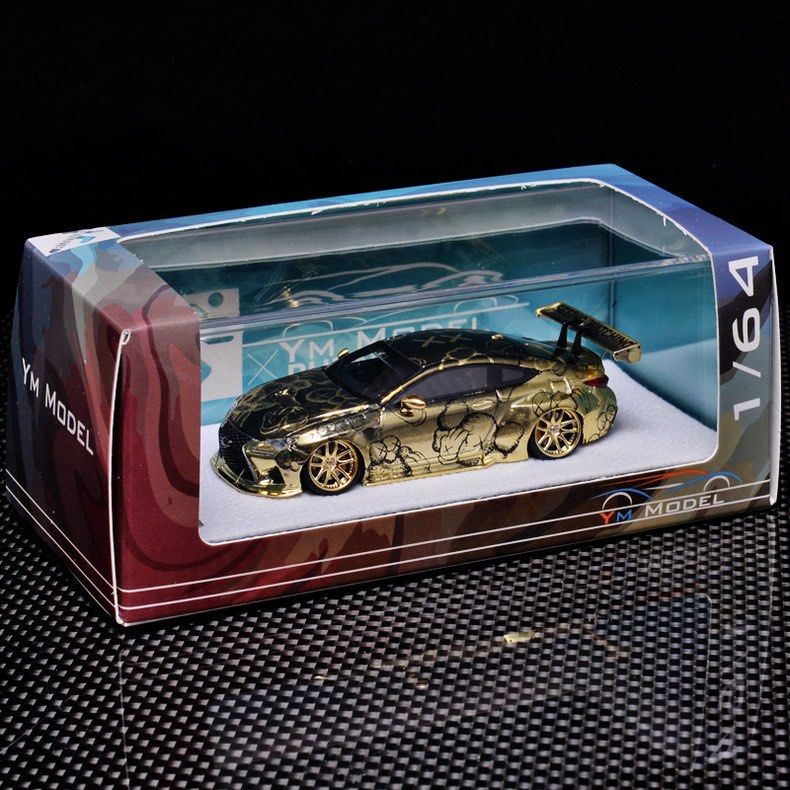 1/64 YM model Lexus RCF KAWS edition PANDEM Rocket Gold, Hobbies & Toys ...