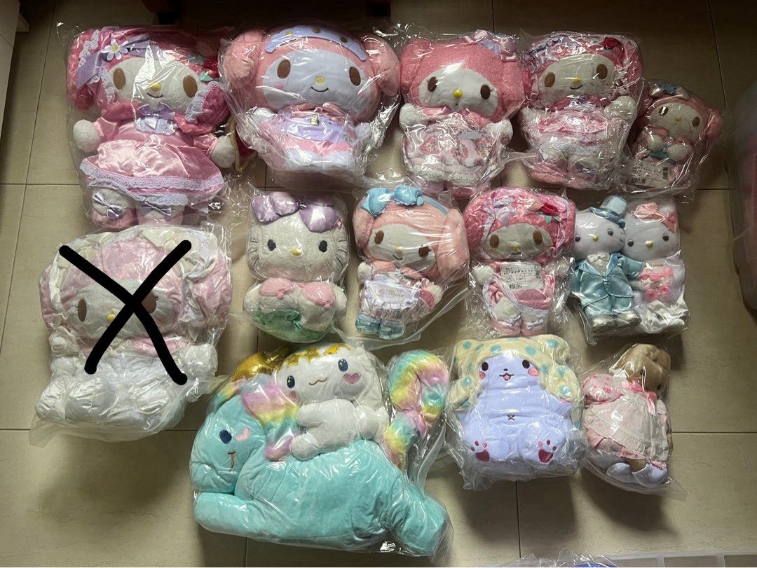 [$100-$250] My melody hello kitty Cinnamoroll matron cream plushies ...