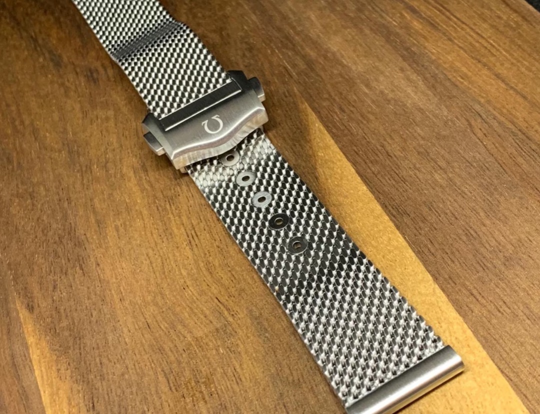 20mm Omega mesh 007 omega Semester 300 planet ocean watch strap, Men's ...