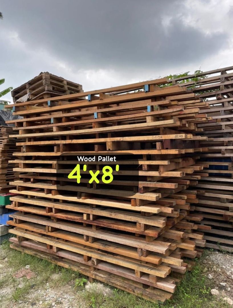 4x8 wood pallet, Furniture & Home Living, Outdoor Furniture on Carousell