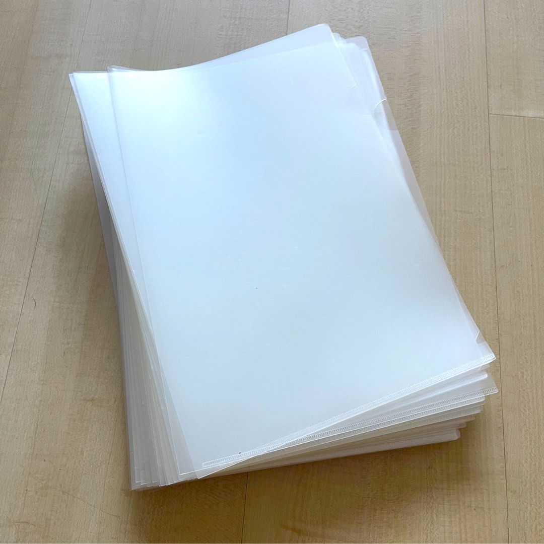50 pcs of plain A4 Clear Files Folders, Hobbies & Toys, Stationery ...