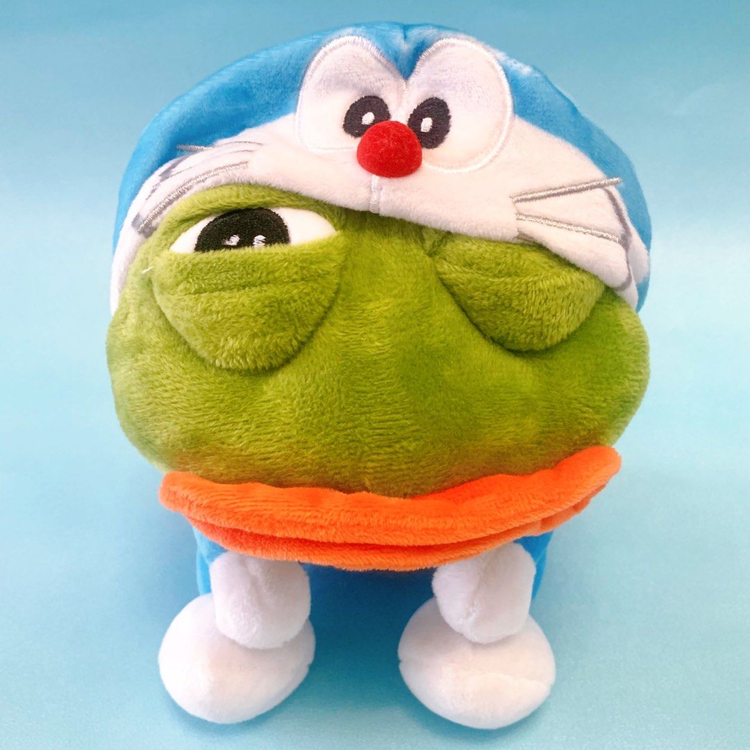 罕有 Pepe the Frog 悲傷青蛙 扮裝系列 公仔（多啦A夢）, 興趣及遊戲, 玩具 & 遊戲類 - Carousell