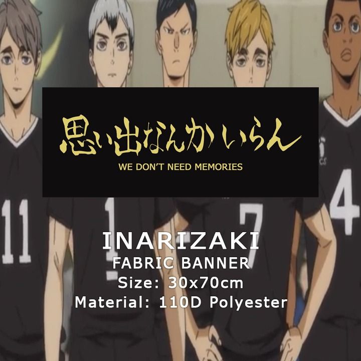 Anime Haikyuu! Karasuno Fabric Cloth Team Banner Flag, Hobbies & Toys ...