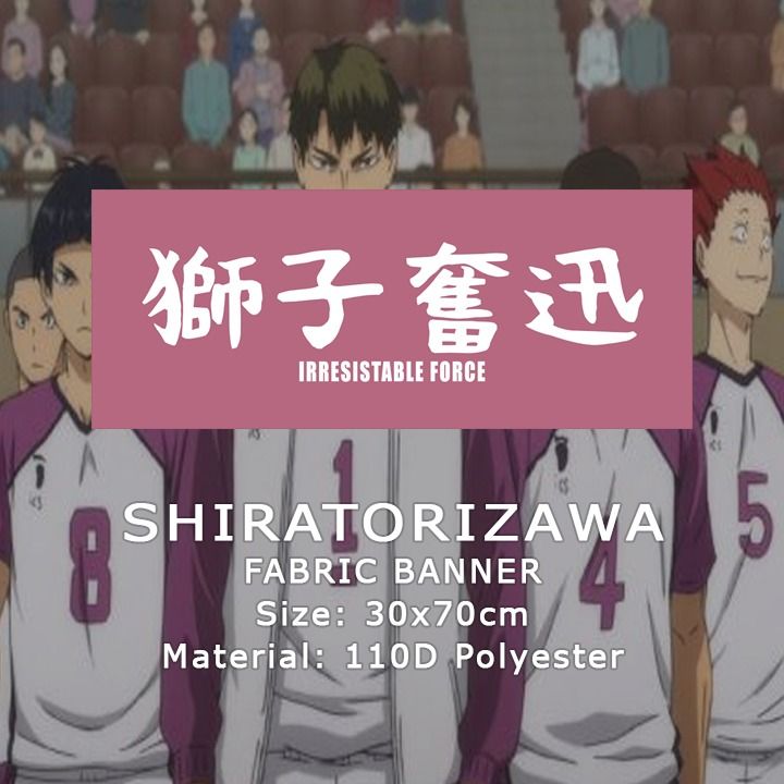 Anime Haikyuu! Karasuno Fabric Cloth Team Banner Flag, Hobbies & Toys ...