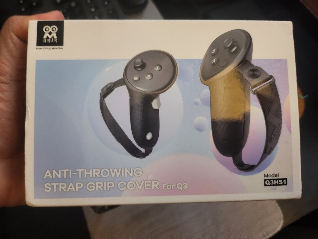 Anti-slip Strap Grip Cover for Meta/Quest 3, Video Gaming, Video Games ...