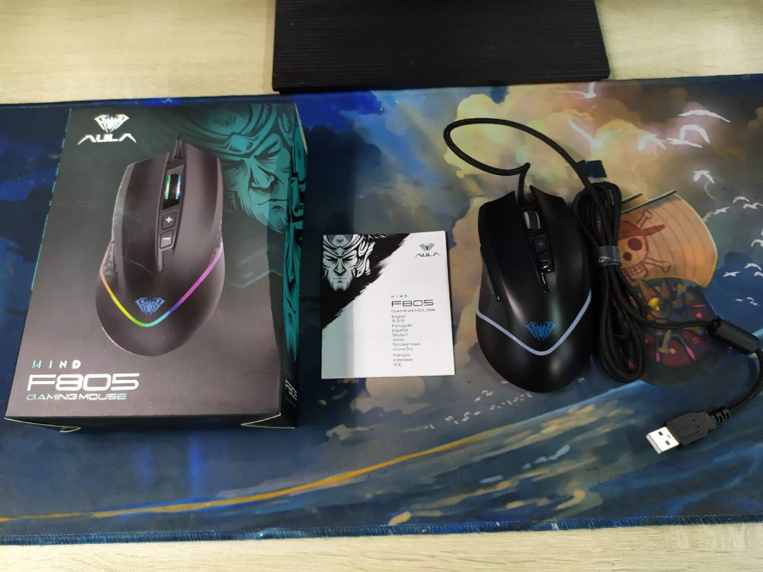 AULA F805 Wired gaming mouse, Computers & Tech, Parts & Accessories ...