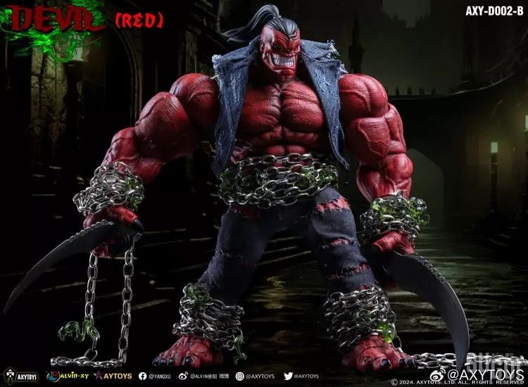 Axy Toys Devil Gray Red 1/12 Scale Action Figure, Hobbies & Toys, Toys ...