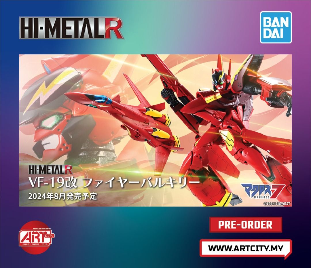 Bandai Hi-Metal R - VF-19 Custom Fire Valkyrie - Macross 7, Hobbies ...
