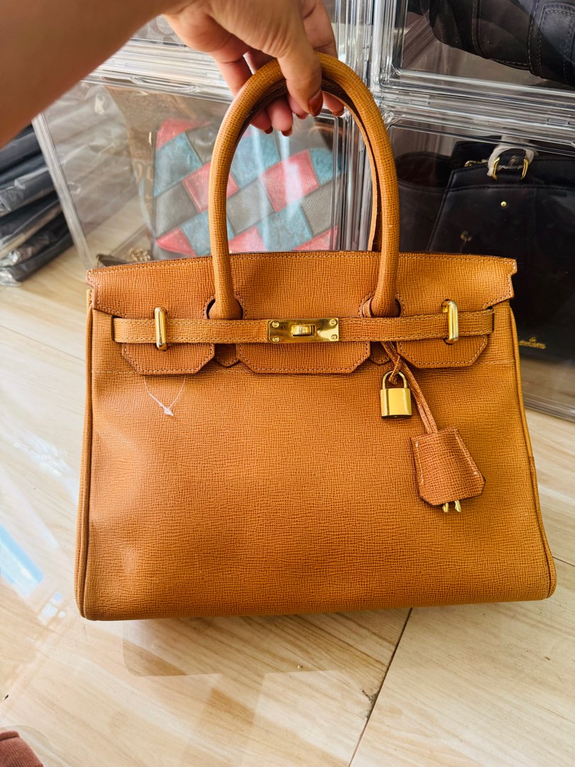 Birkin type hand bag, Women's Fashion, Bags & Wallets, Purses & Pouches ...