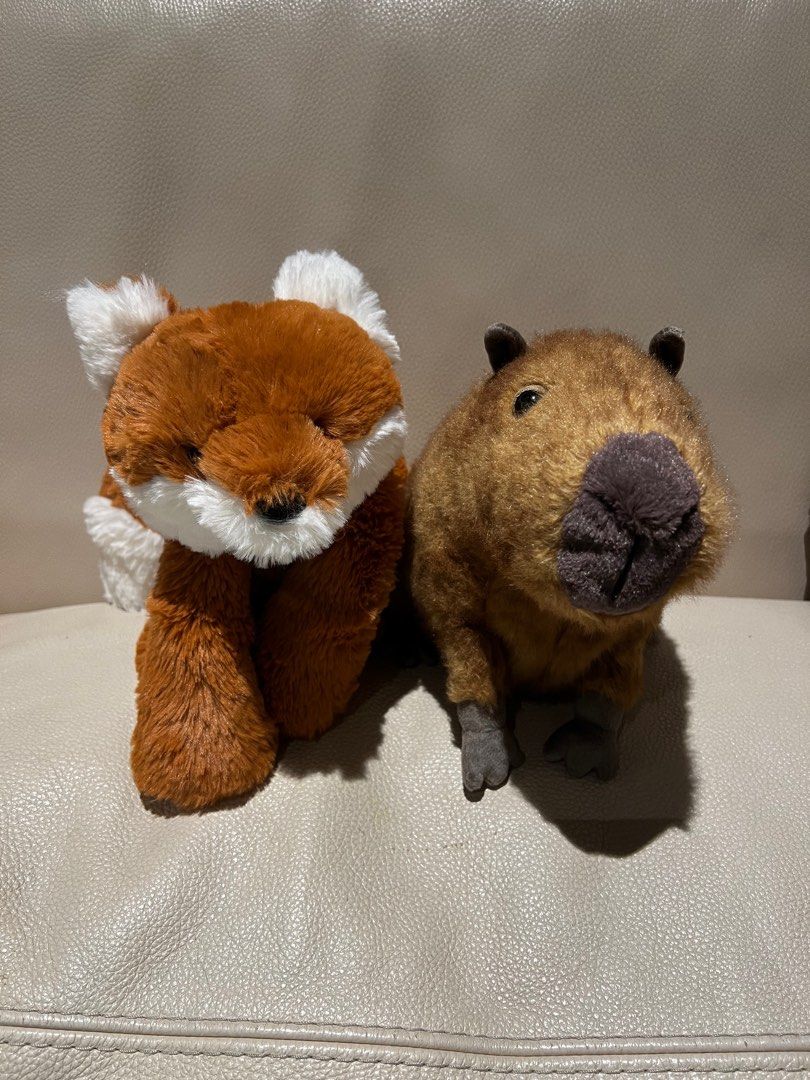 BNWT jellycat Fox and Capybara, Hobbies & Toys, Toys & Games on Carousell