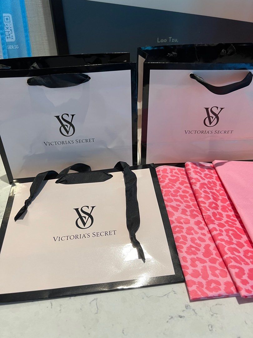 Brand new Victorias Secret Paper Bag + Tissue + Gift Wrapper, Hobbies ...