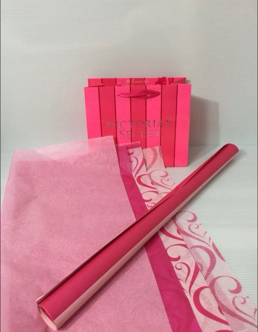 Brand new Victorias Secret Paper Bag + Tissue + Gift Wrapper, Hobbies ...