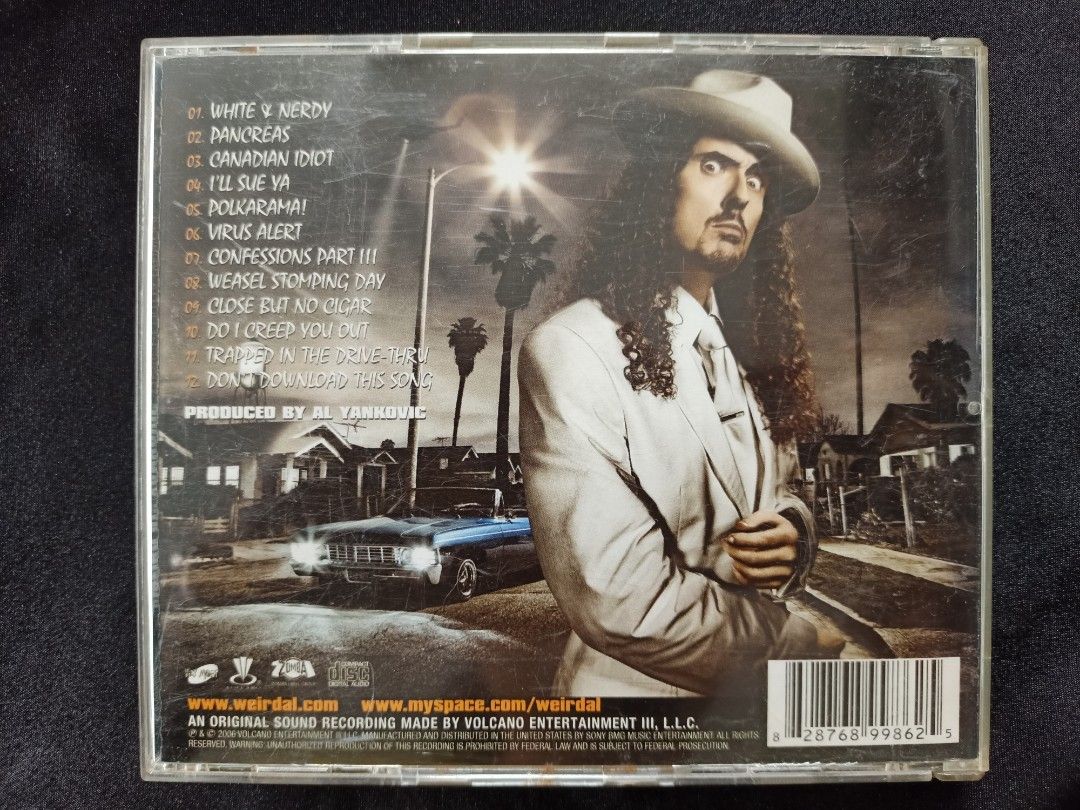 CD Weird Al Yankovic : straight outta lynwood, Hobbies & Toys, Music ...