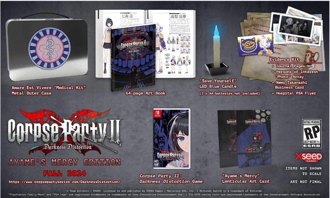 Corpse Party 2: Darkness Distortion (PS4 / Nintendo Switch | Physical ...
