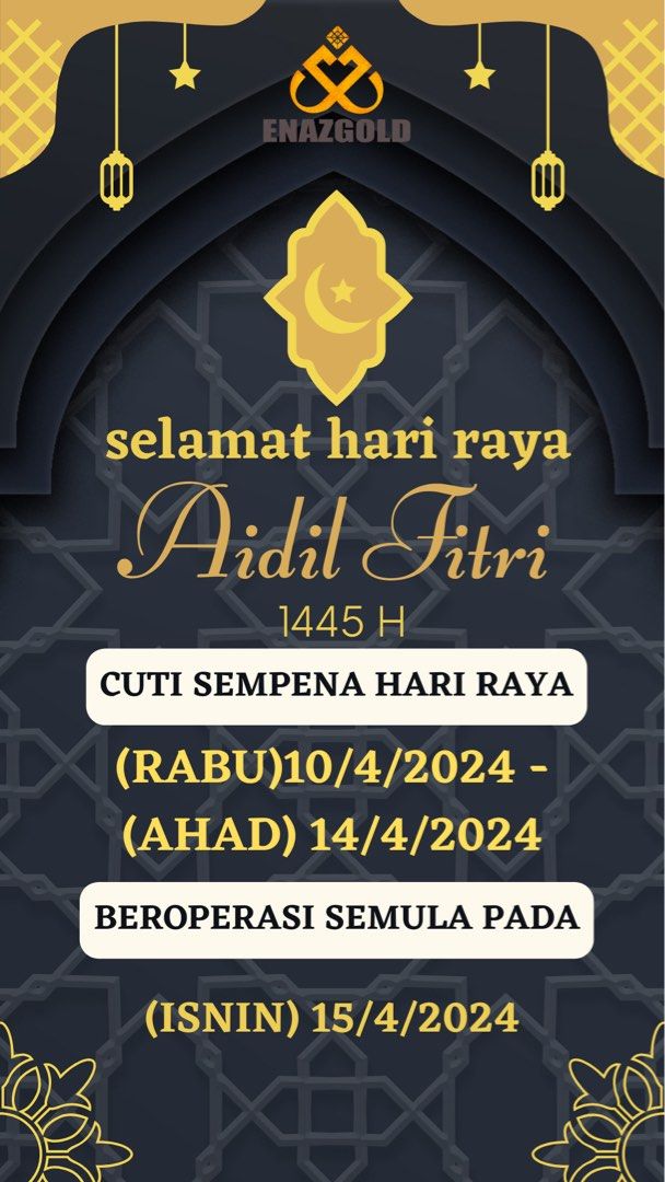 CUTI HARI RAYA 2024, Announcements on Carousell