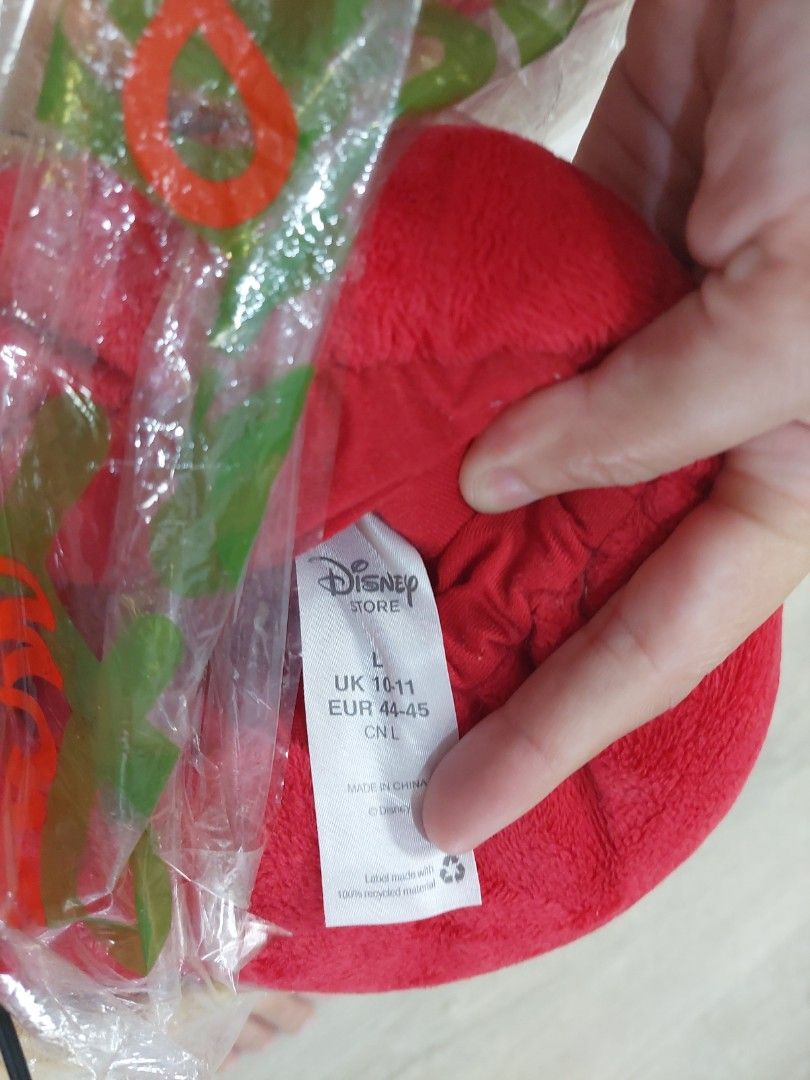 DISNEY STORE ORI - grumpy snow white slippers size 44-45 - sandal kamar ...