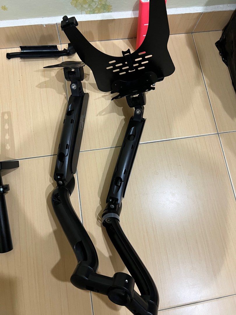 Dual Monitor Mount with desktop placeholder, Computers & Tech, Parts ...