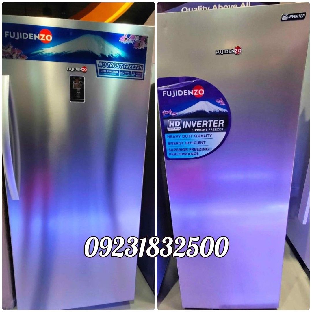 FUJIDENZO UPRIGHT INVERTER FREEZER, TV & Home Appliances, Kitchen ...