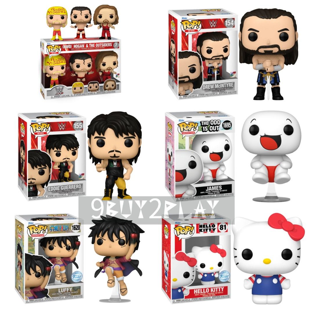 「新貨預訂」Funko pop WWE NWO Hogan The Outsiders Drew McIntyre Eddie ...