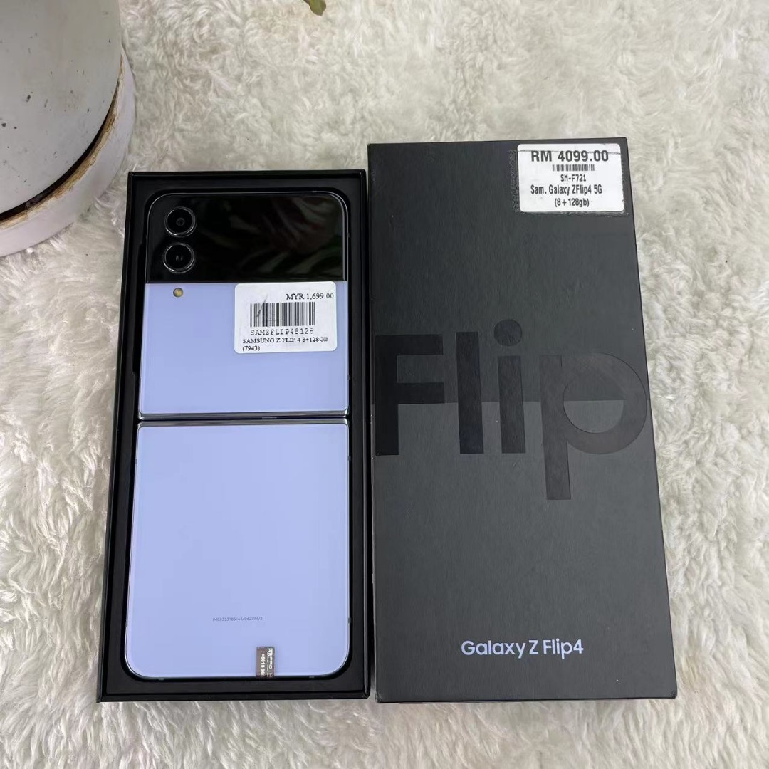 Galaxy Z Flip 4 Blue 128GB, Mobile Phones & Gadgets, Mobile Phones ...