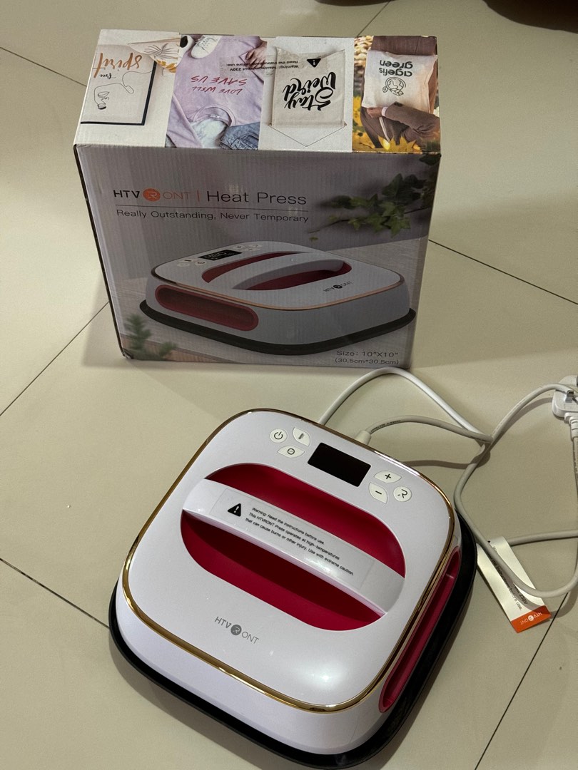 Heat press with Box! Used once, Hobbies & Toys, Stationary & Craft ...