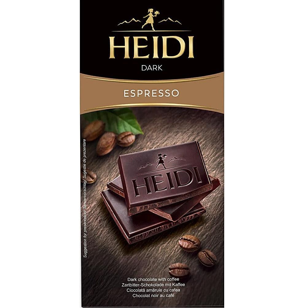 Heidi Dark Collection Espresso Chocolate Heidi chocolate bars luxury ...