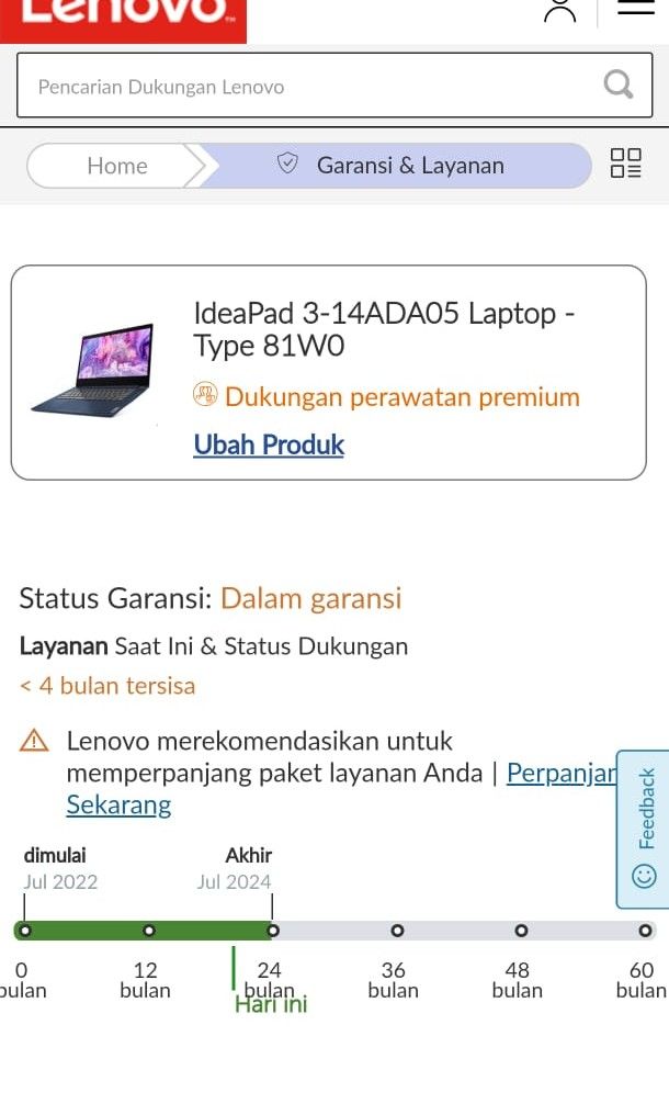 Jual Laptop Lenovo Ideapad Slim W Superslim RAM GB SSD GB Elektronik Komputer