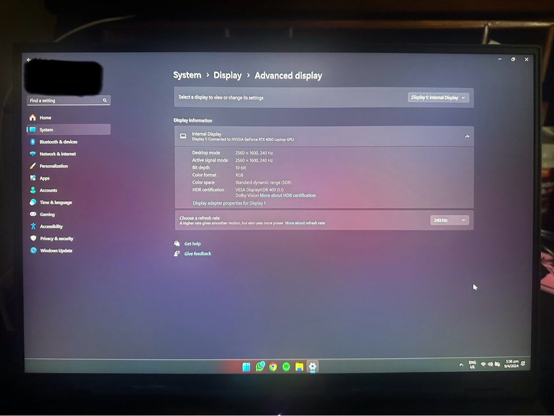 Lenovo legion 5 pro i9-14900hx rtx 4060 240hz, Computers & Tech ...