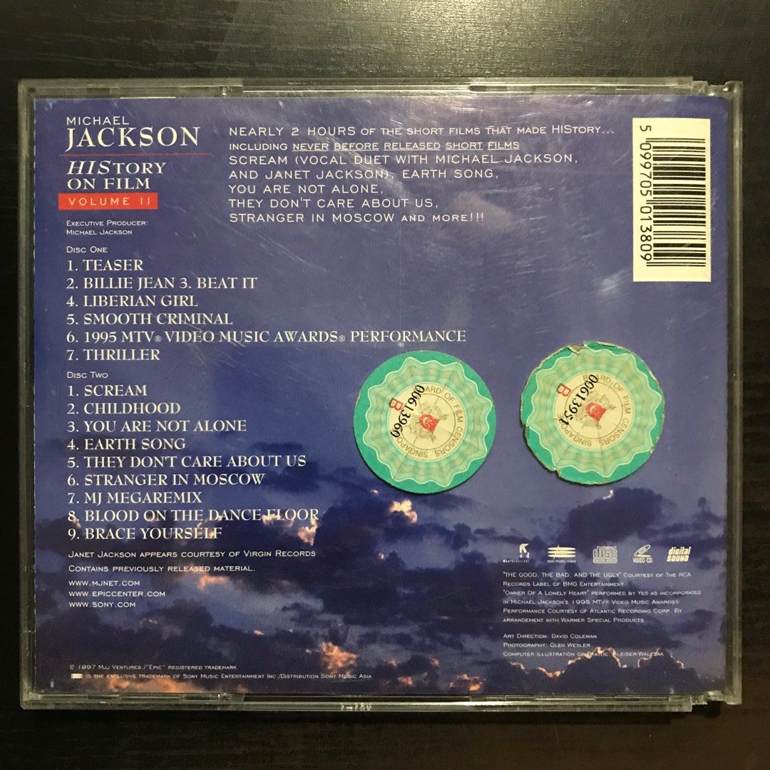 Michael Jackson VCD (Double Gold Disc) (Box Aus), Hobbies & Toys, Music ...