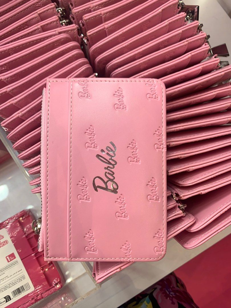 Miniso Barbie Pink Card Holder Coin Wallet, Women's Fashion, Bags ...